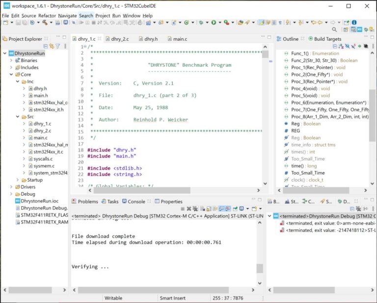 DhrystoneでSTマイクロのベンチマークを取る | neocode